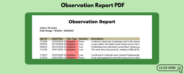 Ultimate Guide to Safety Observation Reports: Free PDF